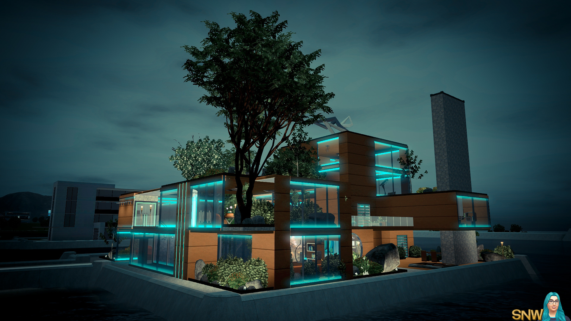Futuristic Mid-Century Modern | SNW | SimsNetwork.com