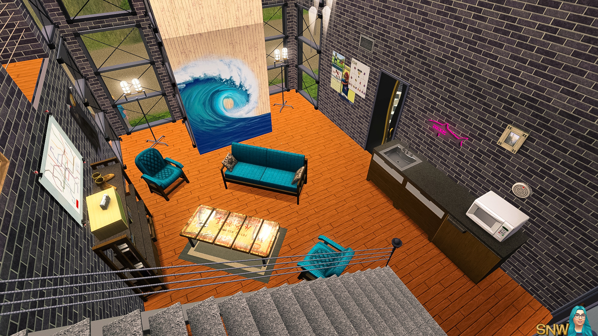 Hipster Central Lofts | SNW | SimsNetwork.com