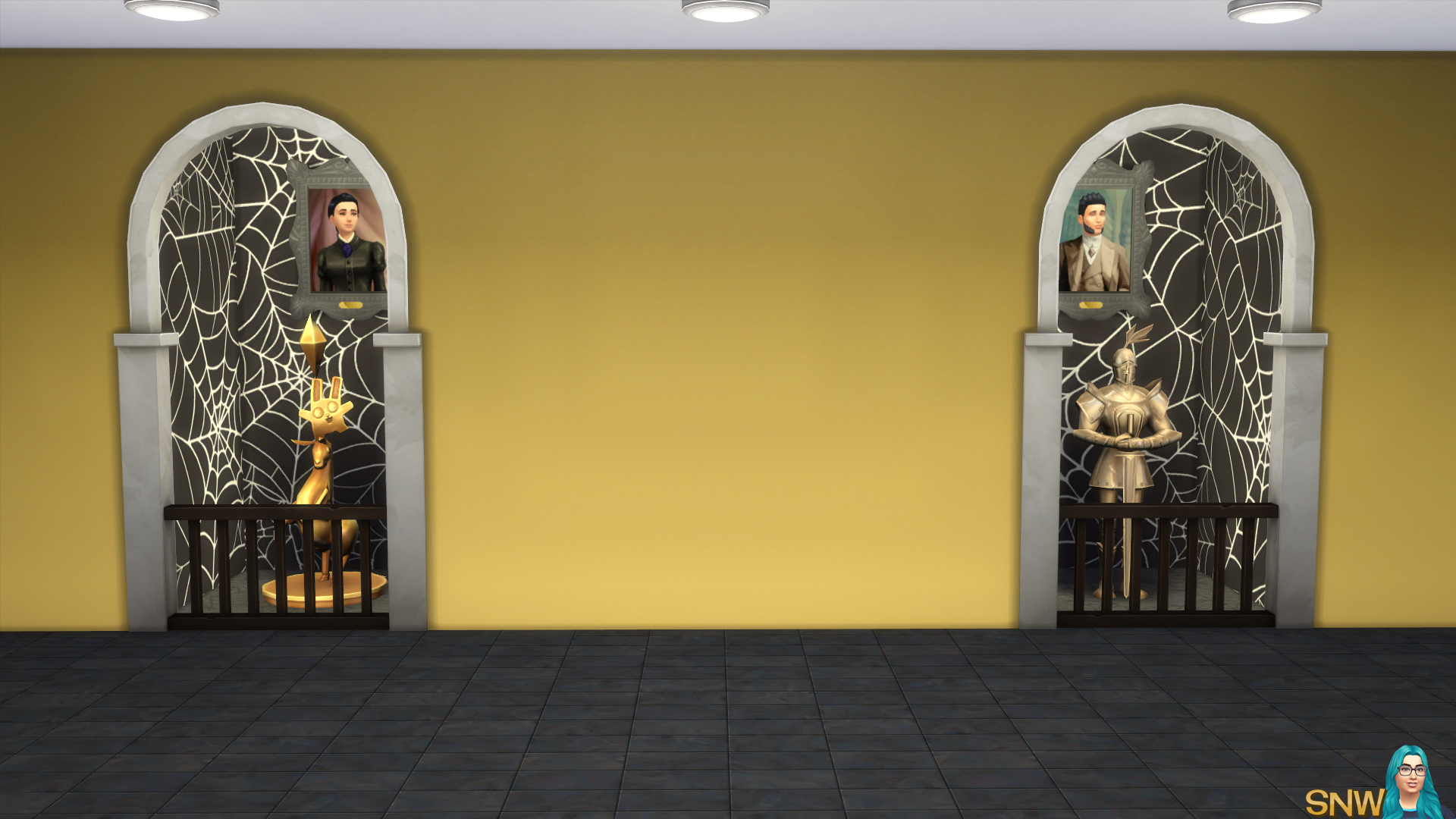 Halloween 2016 Mural Set (Gradient Base Wall) | SNW | SimsNetwork.com