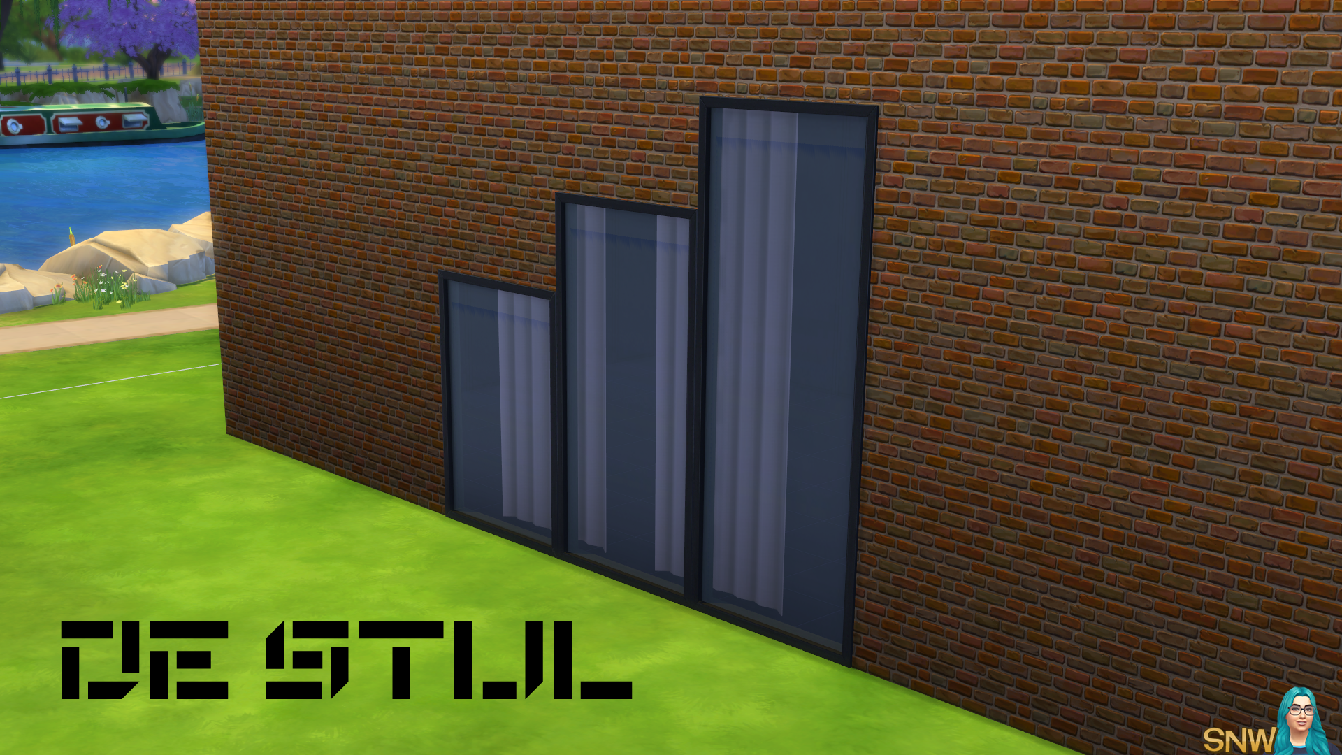 De Stijl Wide Windows #4 | SNW | SimsNetwork.com