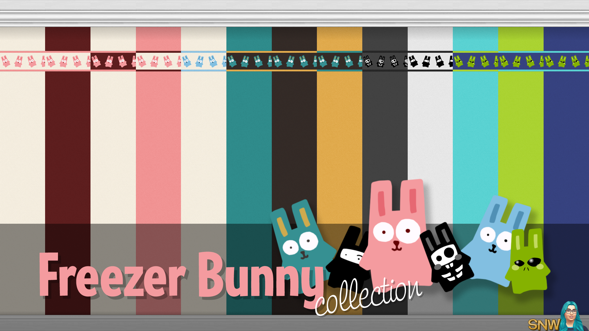 Freezer Bunny Collection: Top Border Wallpapers | SNW | SimsNetwork.com