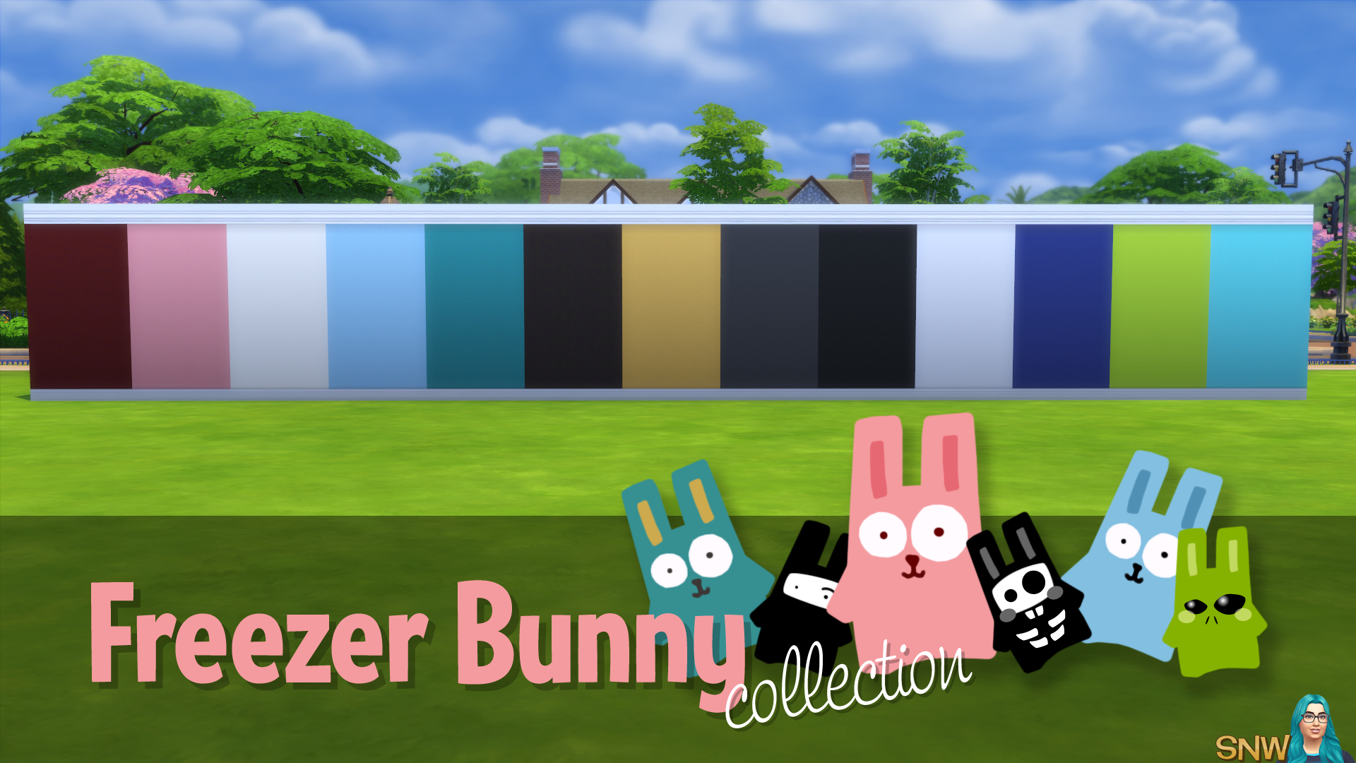 Freezer Bunny Collection: Plain Wallpapers | SNW | SimsNetwork.com