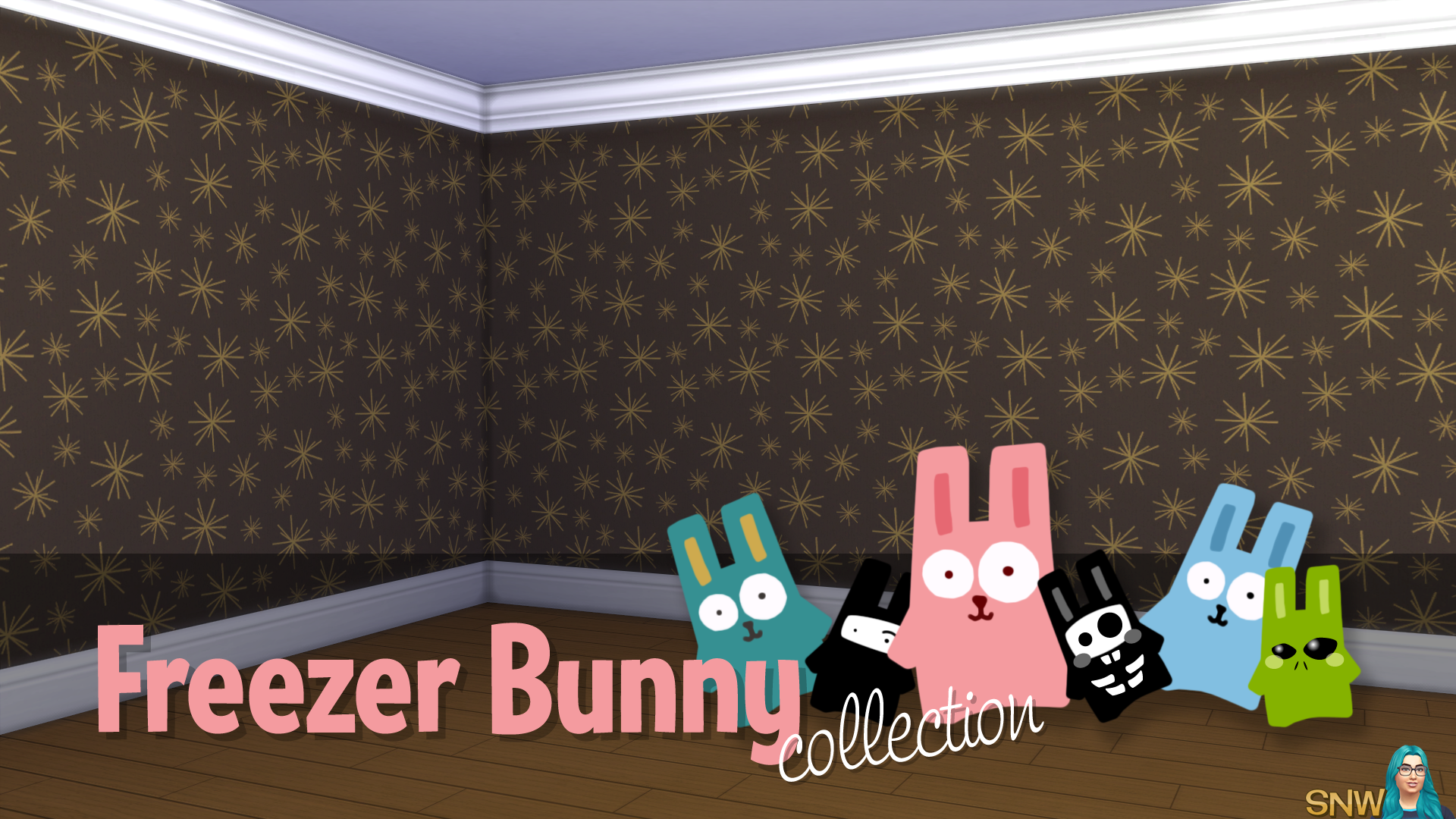 Freezer Bunny Collection: Starburst Wallpapers | SNW | SimsNetwork.com