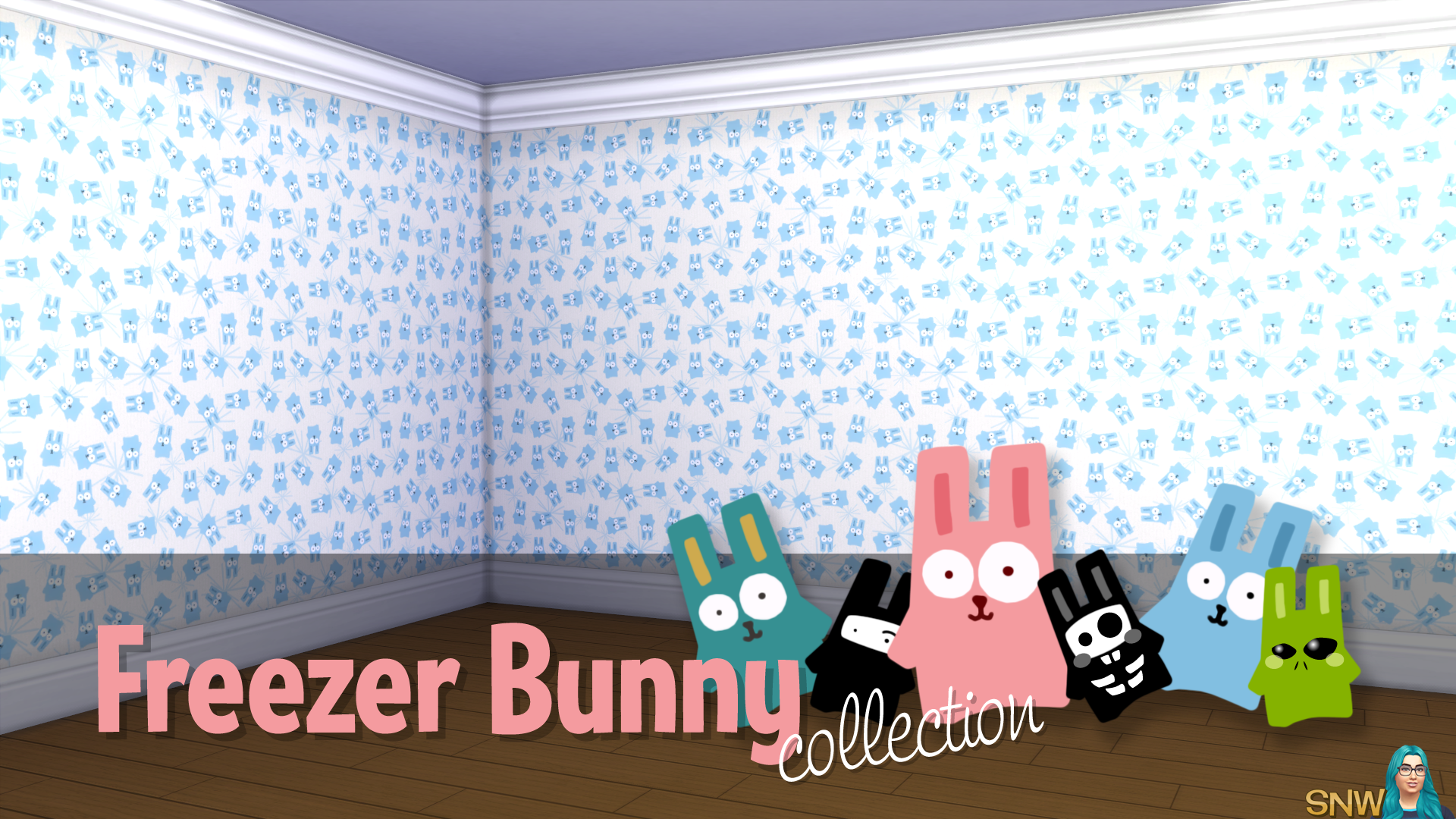 Freezer Bunny Collection: Small Bunnies/Starburst Wallpapers | SNW ...