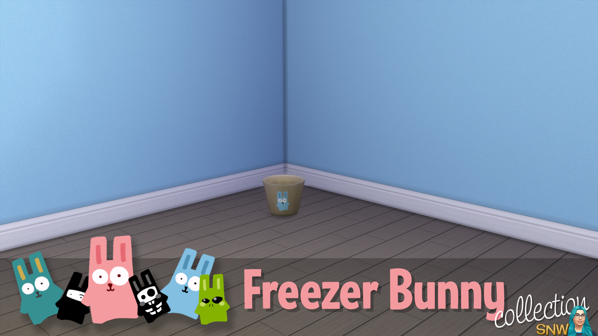Freezer Bunny Collection: Trash Can | SNW | SimsNetwork.com
