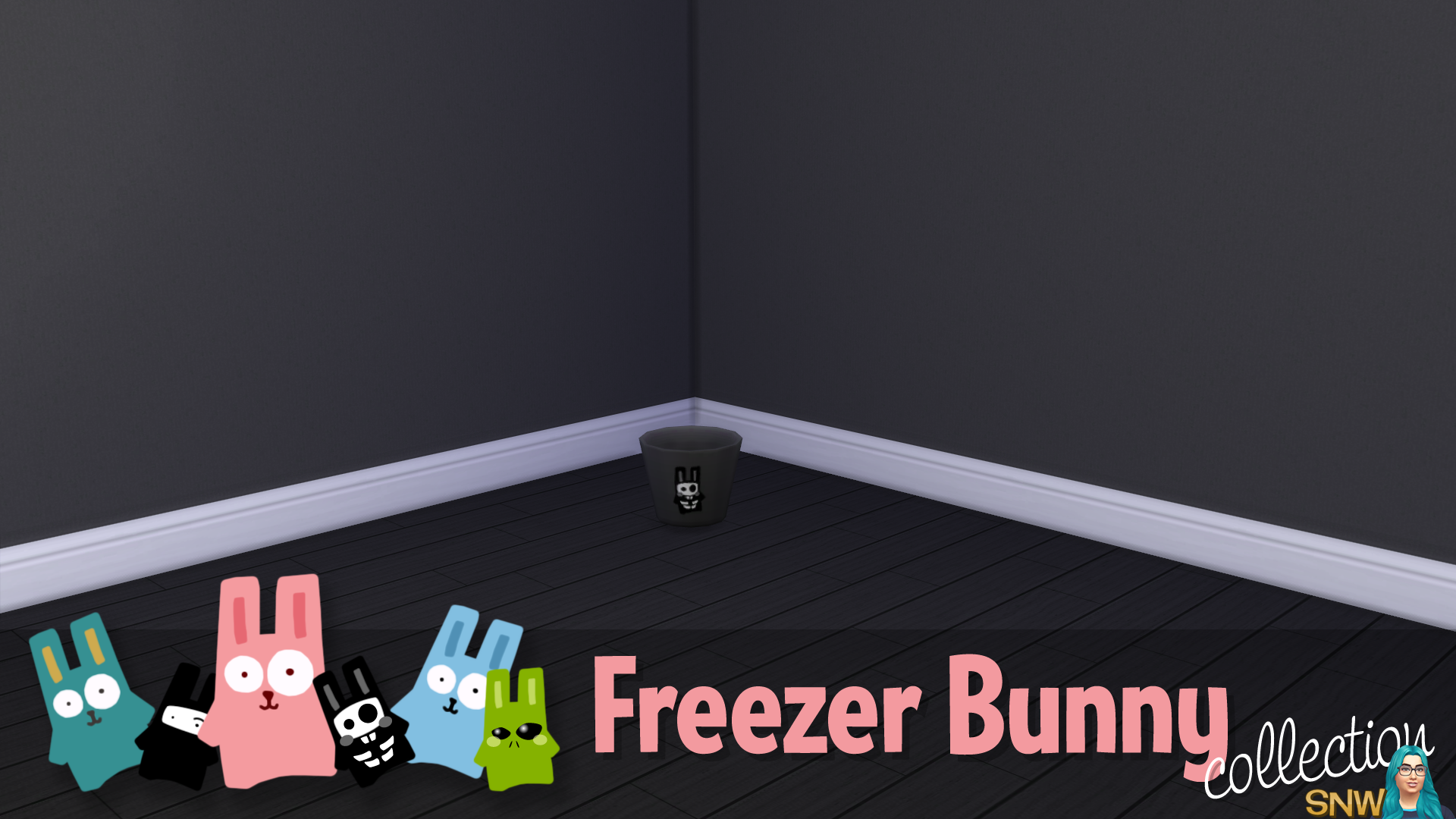 Freezer Bunny Collection: Trash Can | SNW | SimsNetwork.com