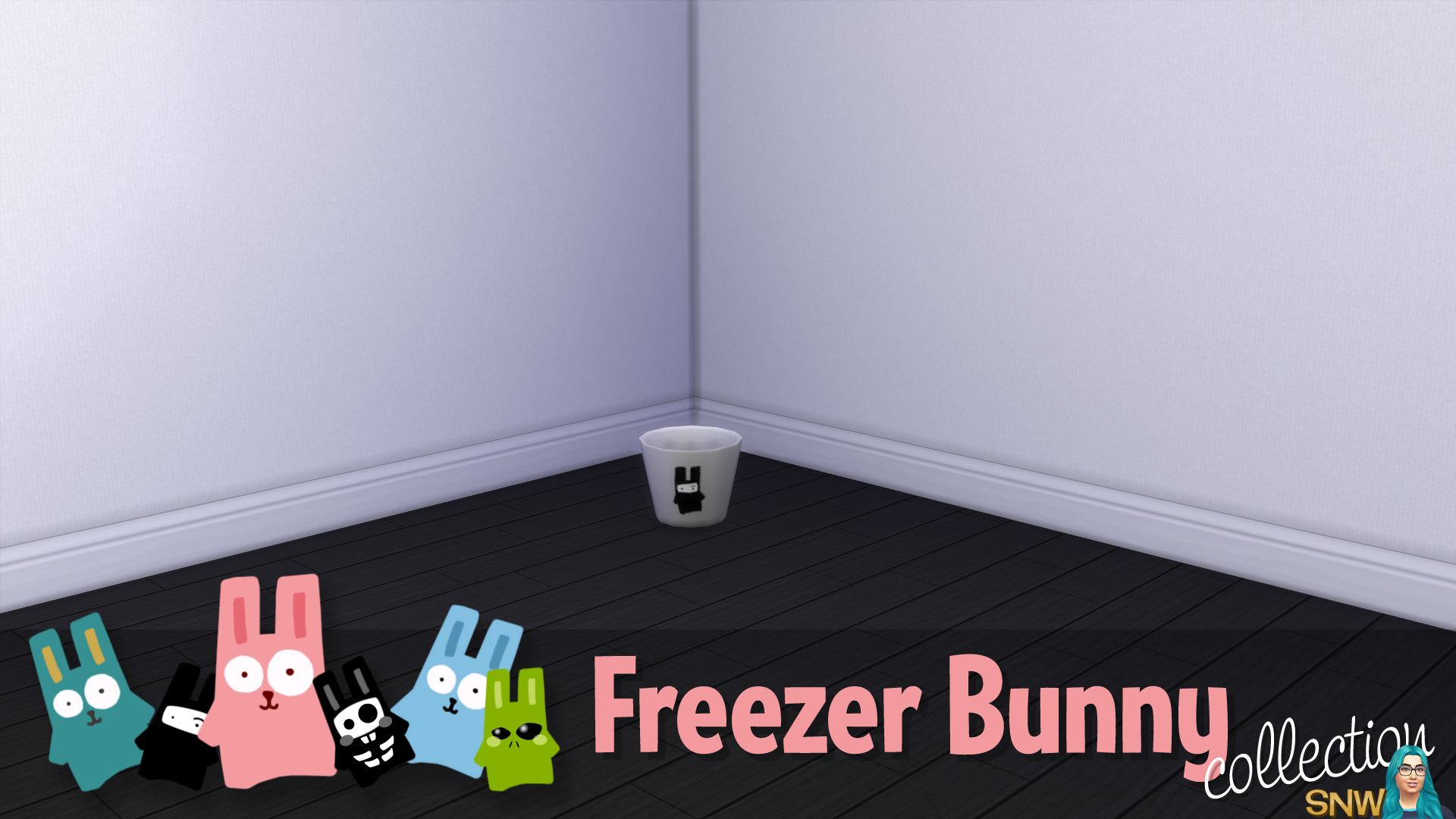 Freezer Bunny Collection: Trash Can | SNW | SimsNetwork.com