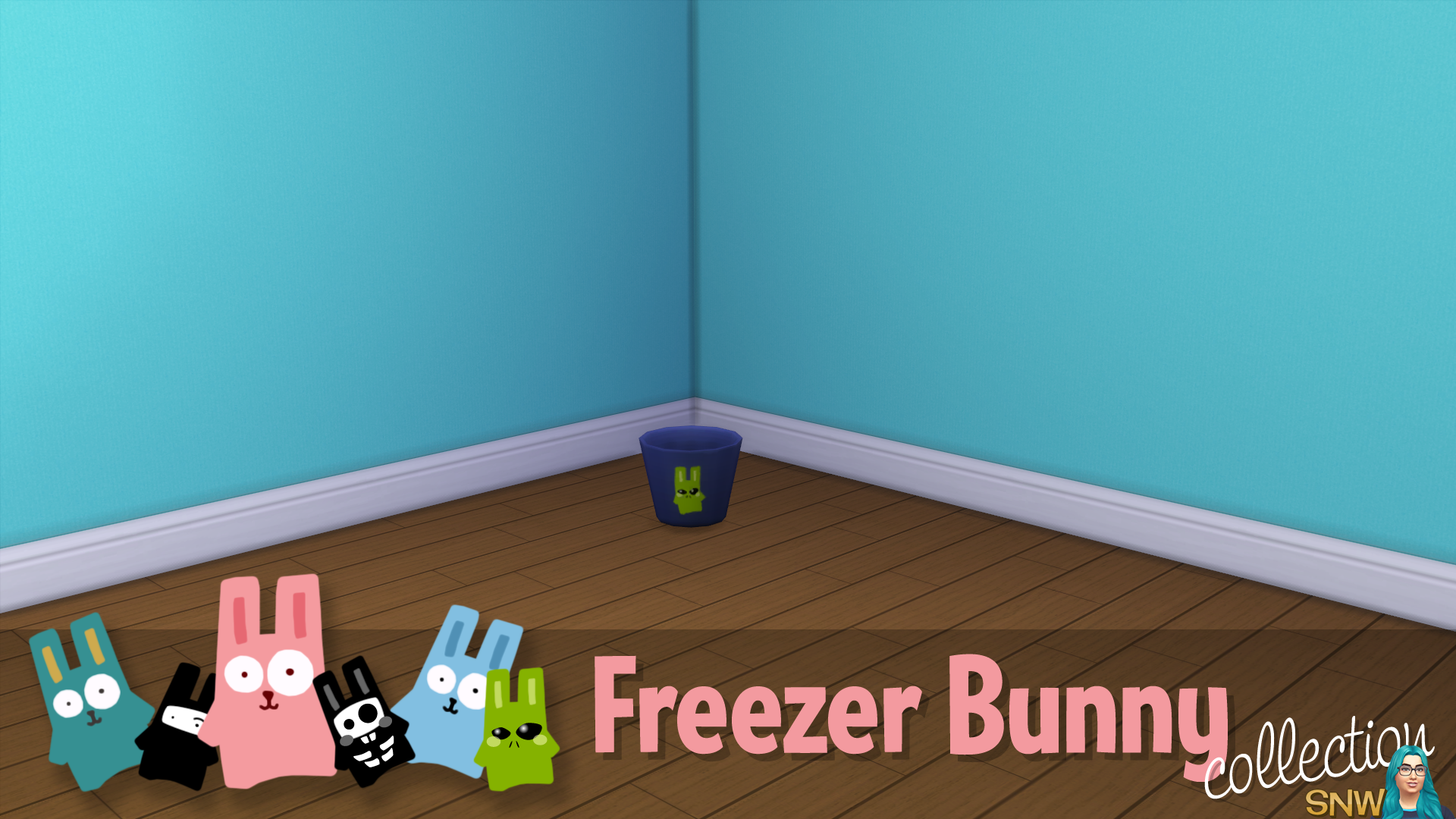 Freezer Bunny Collection: Trash Can | SNW | SimsNetwork.com